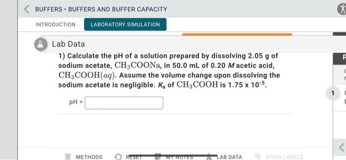 Solved BUFFERS BUFFERS AND BUFFER CAPACITY INTRODUCTION | Chegg.com