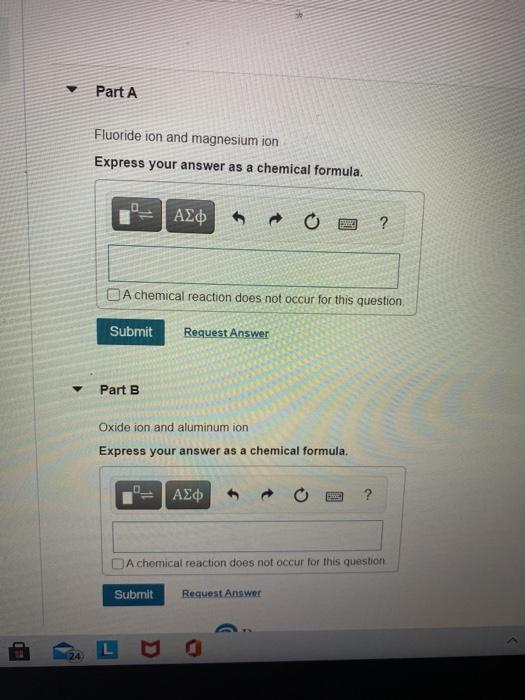 Solved write the formulas for the ionic compounds that are | Chegg.com