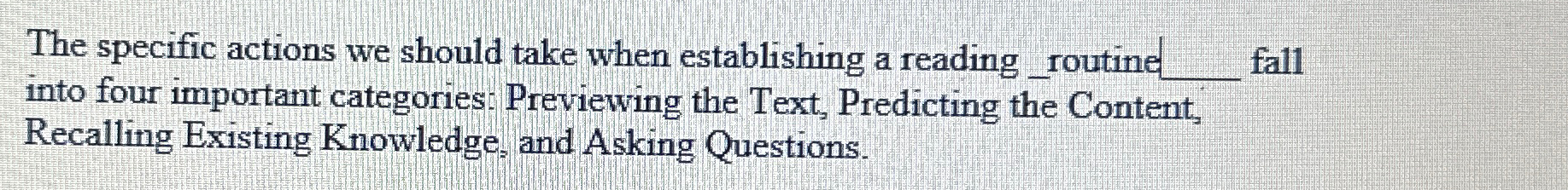 Solved The specific actions we should take when establishing | Chegg.com
