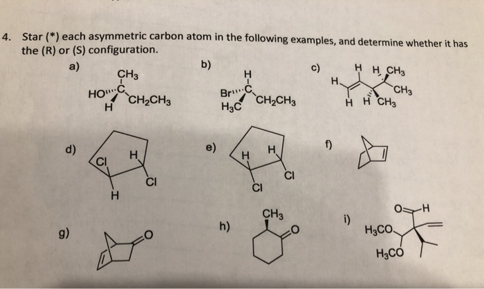 Solved 4 Star (*) each asymmetric carbon atom in the | Chegg.com