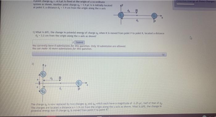 Solved print charged at the rinof a coordinate wstem as | Chegg.com