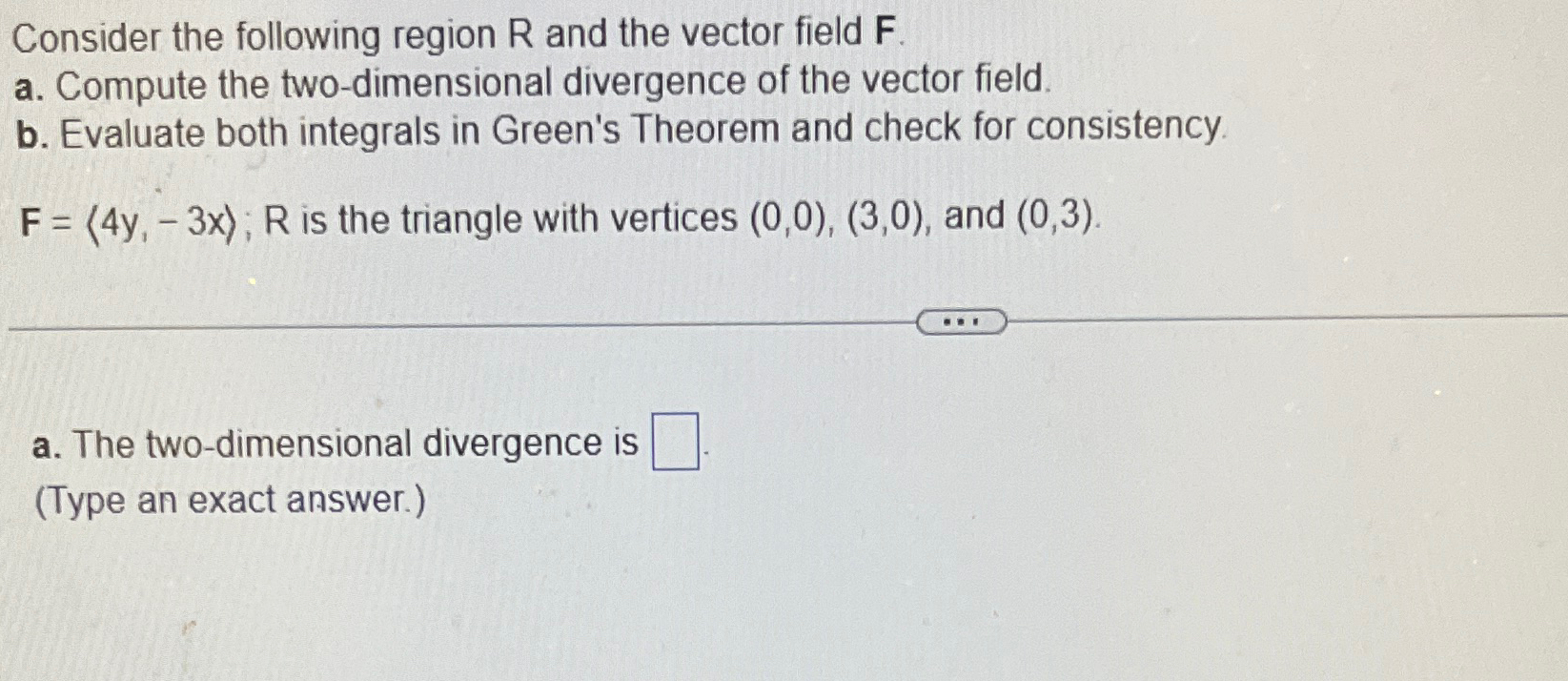 Solved Consider the following region R ﻿and the vector field | Chegg.com