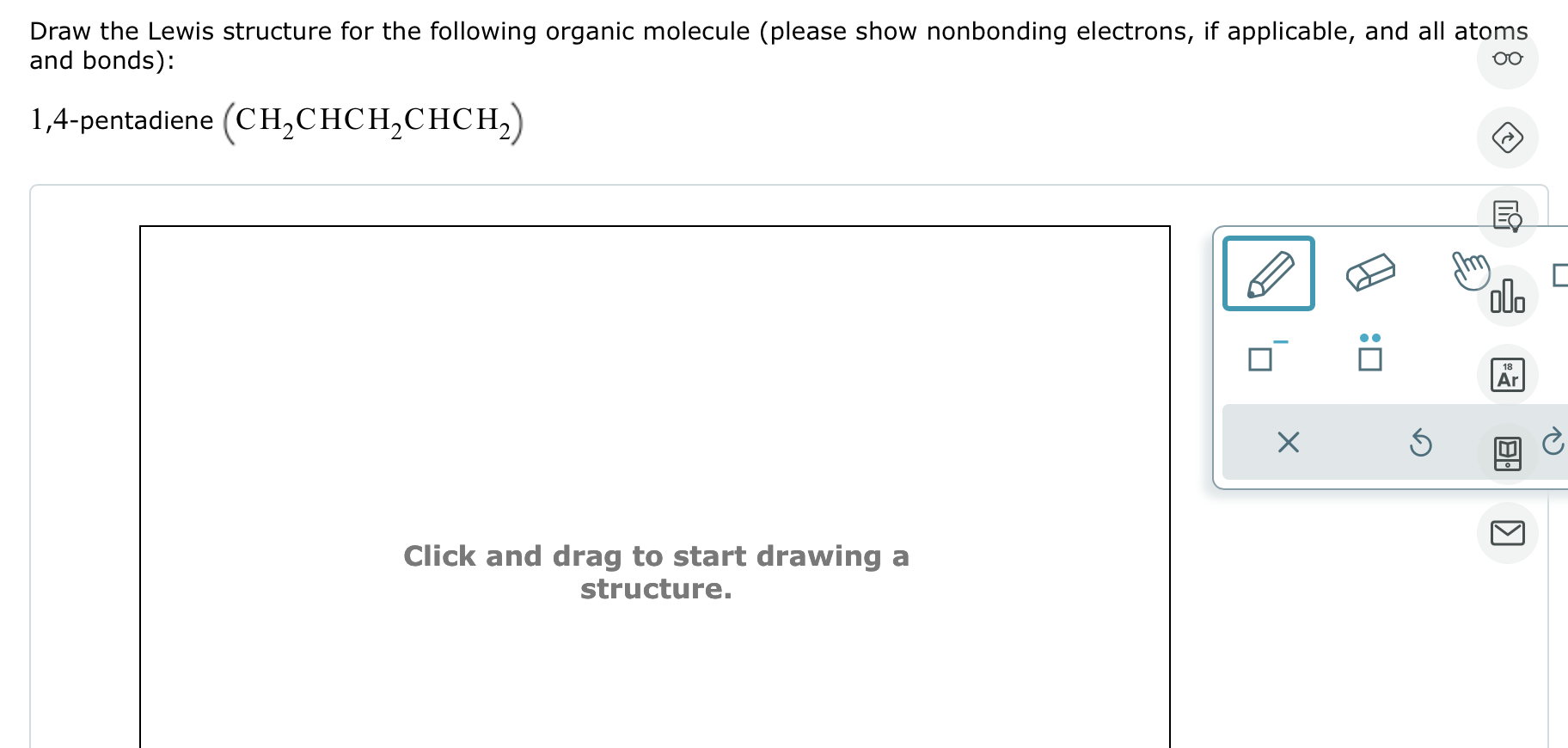 Solved Draw the Lewis structure for the following organic | Chegg.com