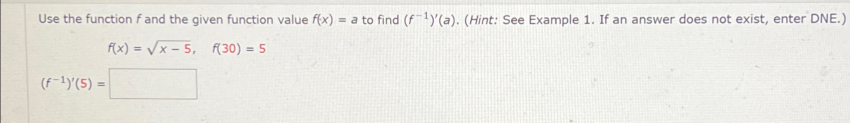 Solved Use the function f ﻿and the given function value | Chegg.com