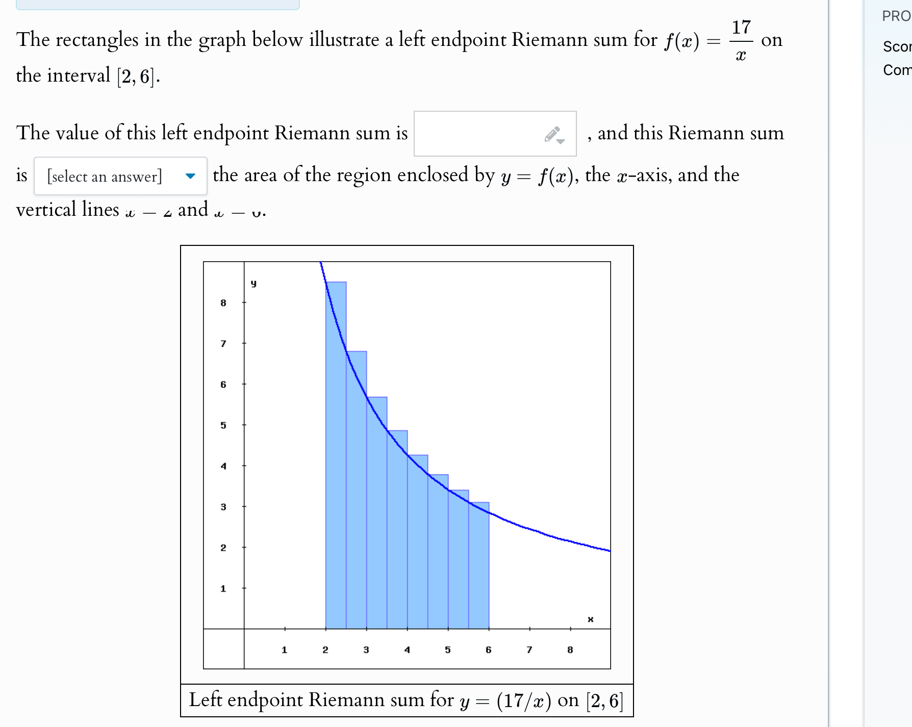 Solved The rectangles in the graph below illustrate a left | Chegg.com