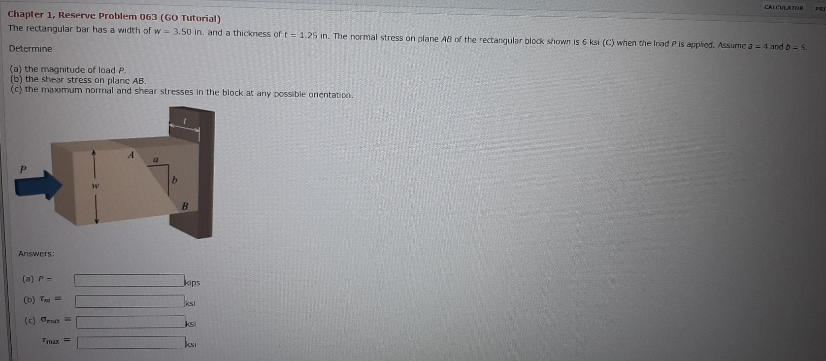 Solved CALCULATOR PRI Chapter 1, Reserve Problem 063 (GO | Chegg.com