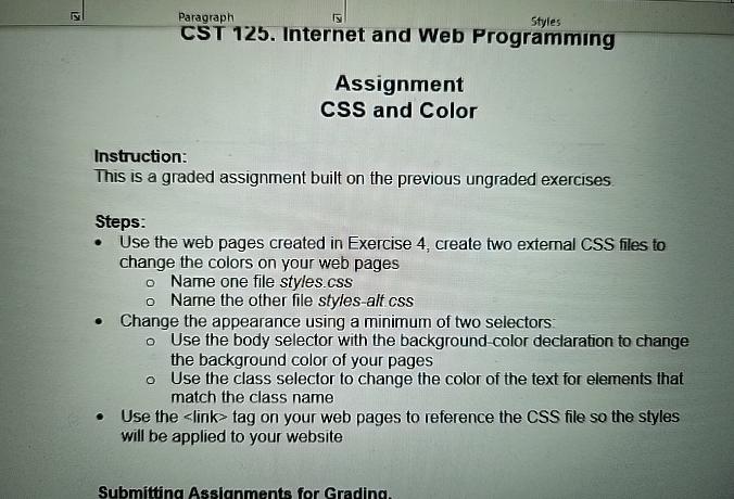 Solved Paragraphy2StylesCST 123. ﻿Internet and Web | Chegg.com