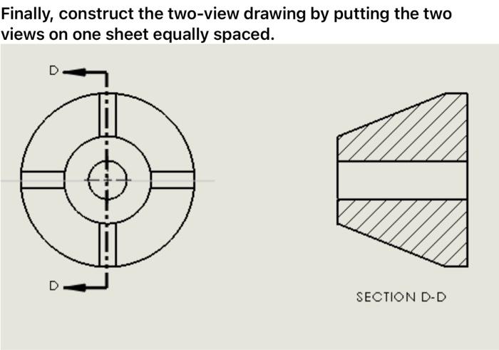 Solved Need help with the dimensions for the Two-View | Chegg.com
