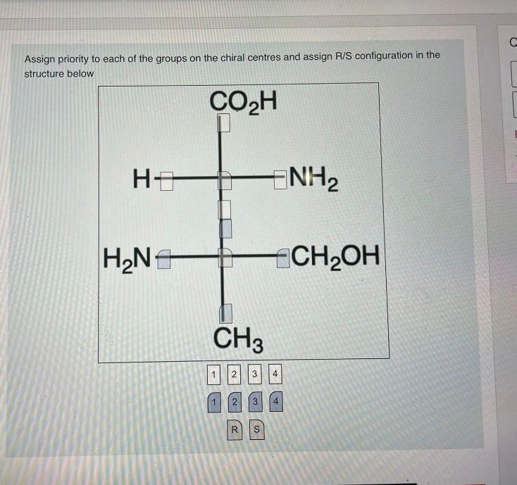Solved Assign priority to each of the groups on the chiral | Chegg.com