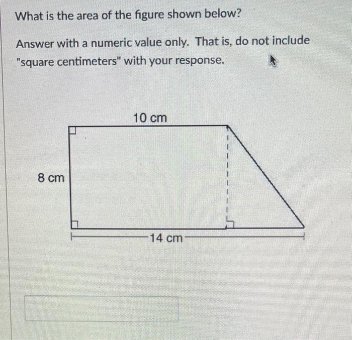Solved What is the area of the figure shown below? Answer | Chegg.com