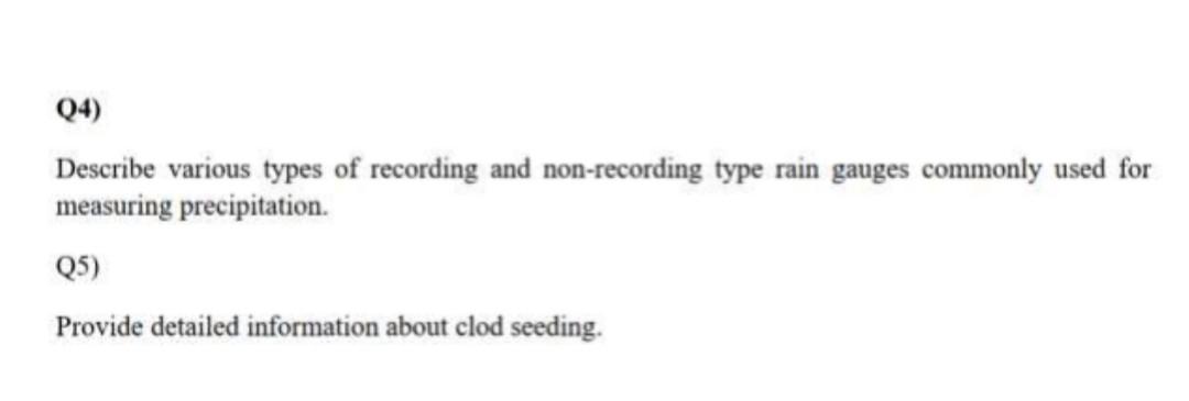 Solved (4) Describe various types of recording and | Chegg.com