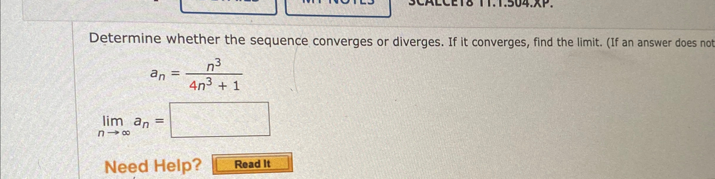 Solved Determine whether the sequence converges or diverges. | Chegg.com