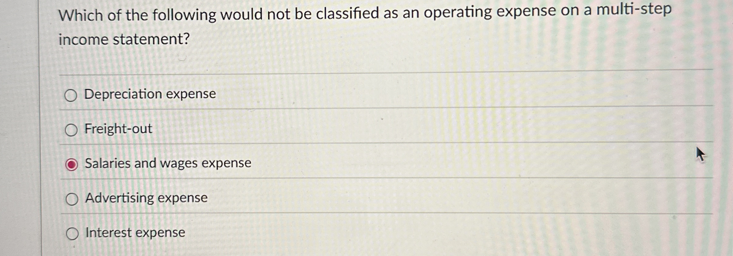 Which of the following would not be classified as an | Chegg.com