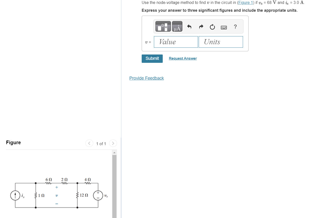 Solved Use the node-voltage method to find v ﻿in the circuit | Chegg.com