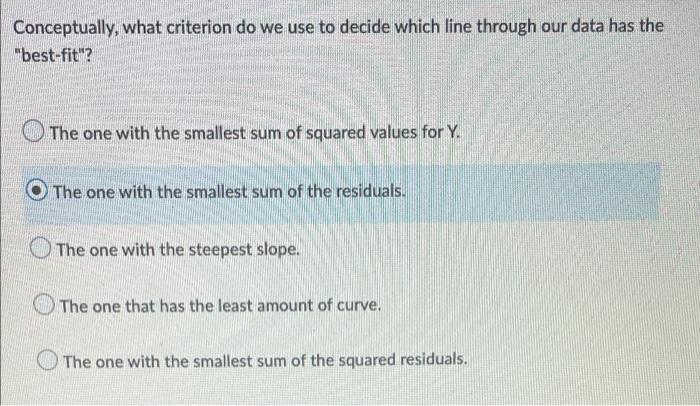 Solved Conceptually, what criterion do we use to decide | Chegg.com