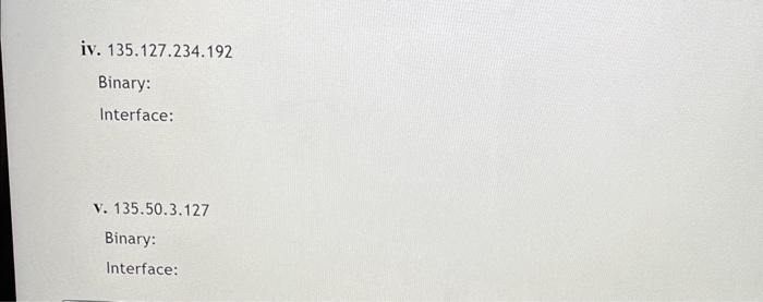 Solved IP Forwarding Table Consider the following forwarding | Chegg.com