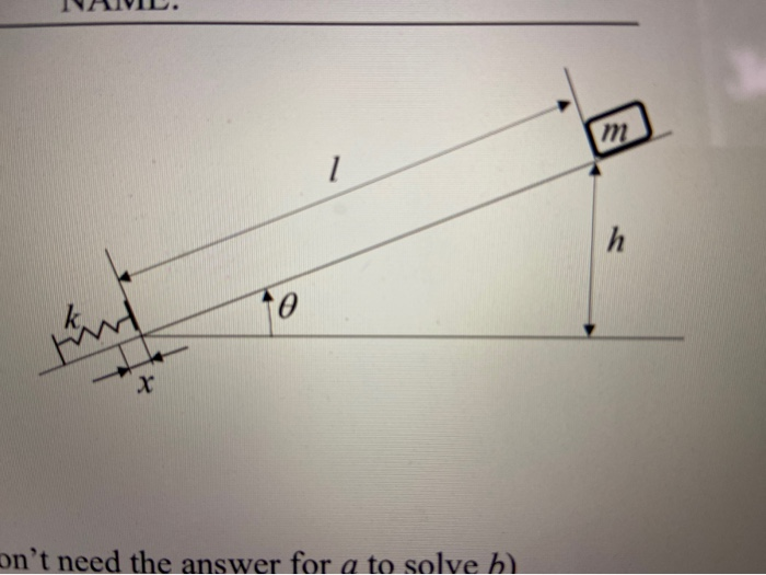 Solved A 5kg block is released from initially being at rest | Chegg.com