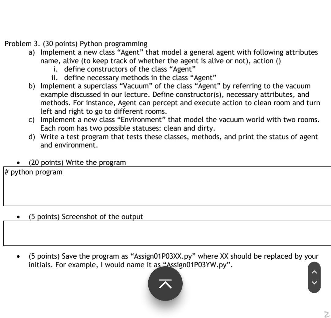 Problem 3 30 Points Python Programming A 6591