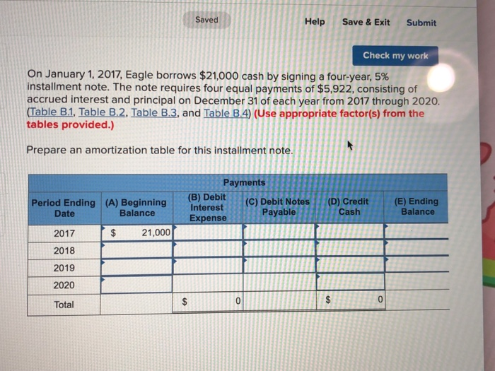 Solved Help Save & Exit Submit Check my work On January 1, | Chegg.com