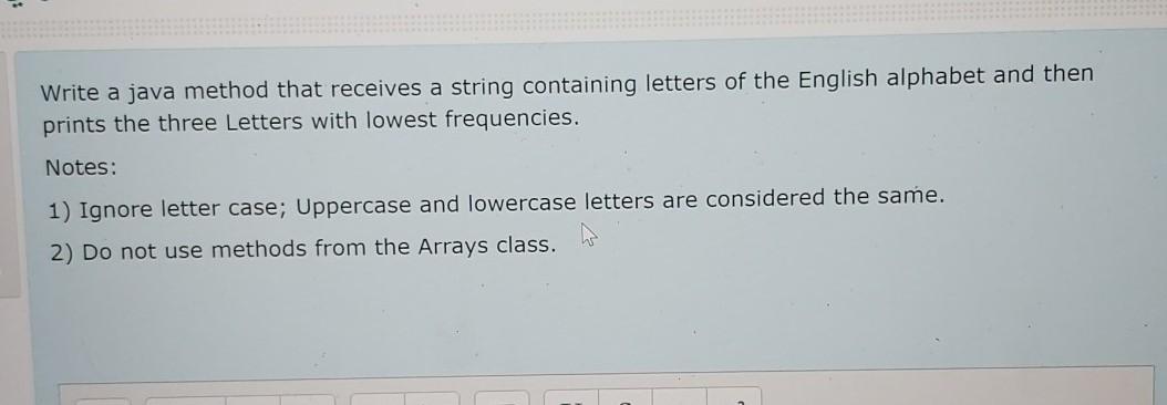 Solved Write a java method that receives a string containing | Chegg.com