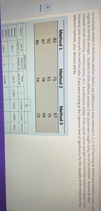 Solved An instructor wishes to determine whether there is | Chegg.com