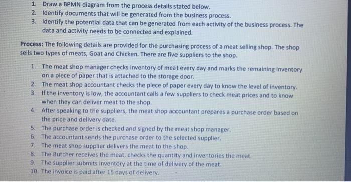 BPMN Example Checkout Process at a Retail Store | Chegg.com