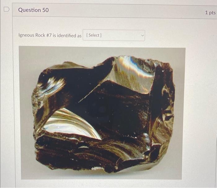 Solved Igneous rock [#] are identified as:[Select]-Granite | Chegg.com
