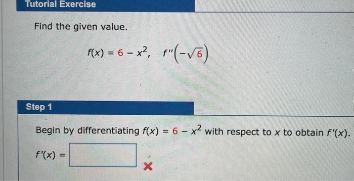 Solved Find the second derivative. f(x)=x3−3x2+9x−9 f′′(x)= | Chegg.com