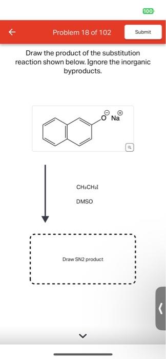 Solved Draw the product of the substitution reaction shown | Chegg.com