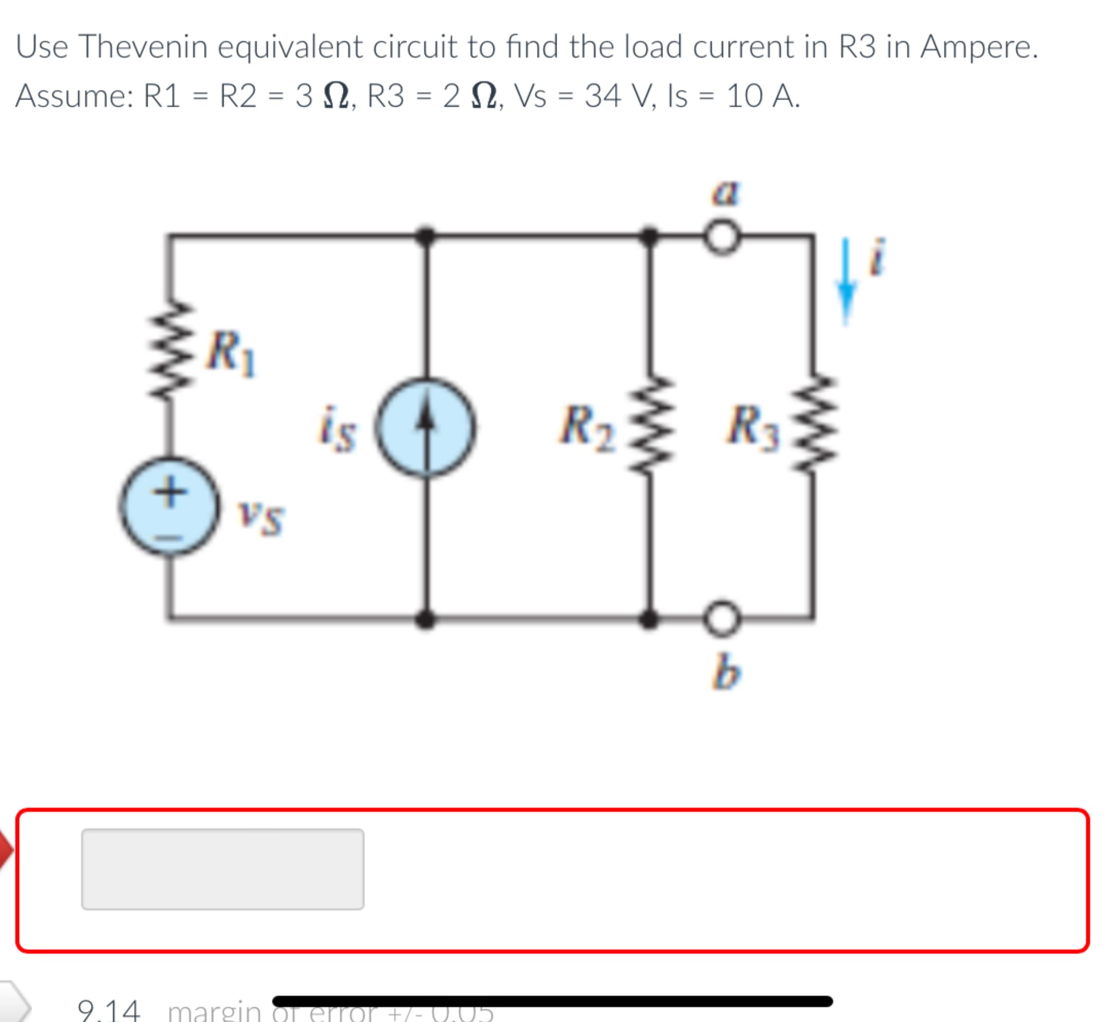 Solved Use Thevenin equivalent circuit to find the load | Chegg.com
