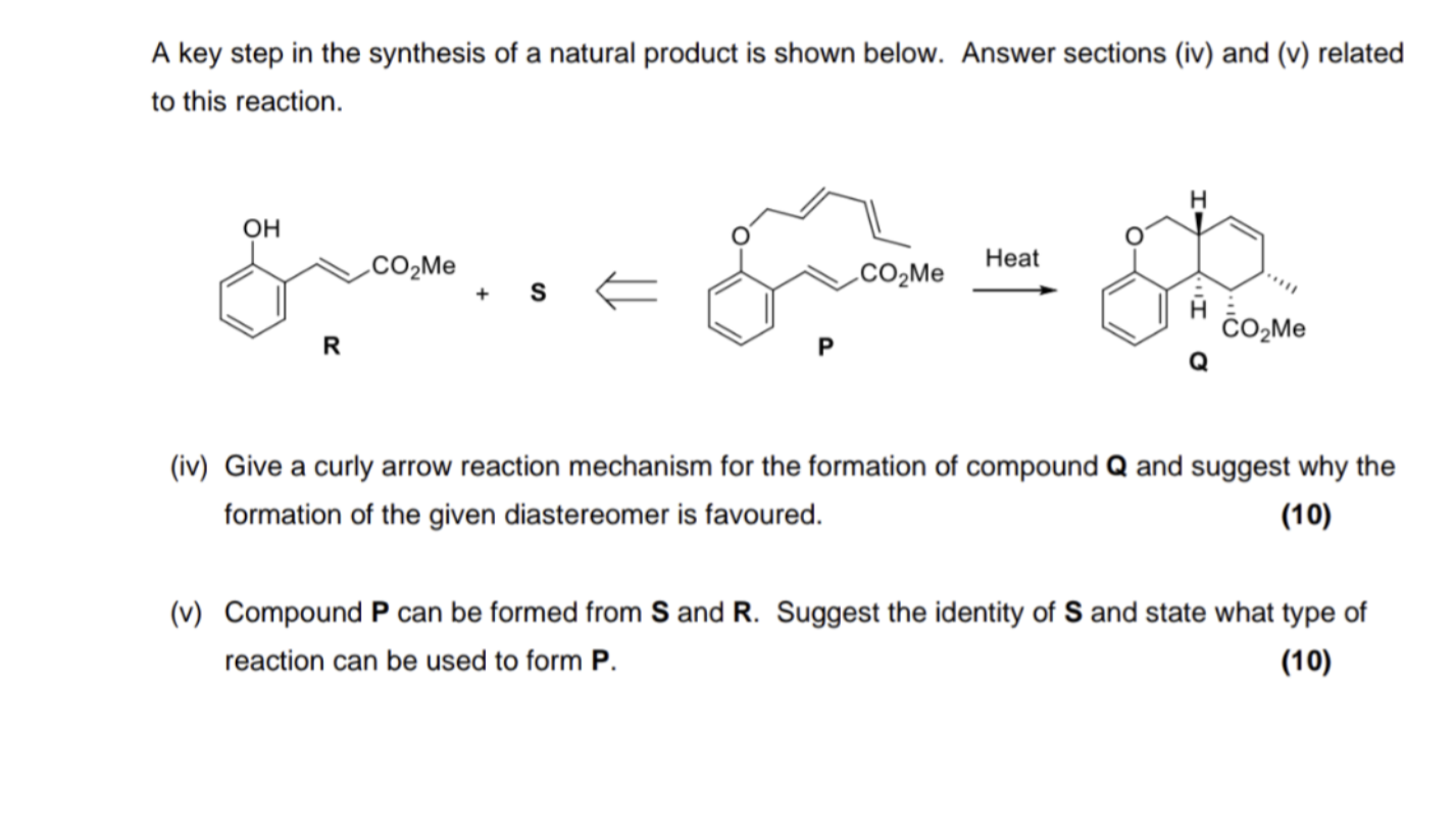 Solved A key step in the synthesis of a natural product is | Chegg.com