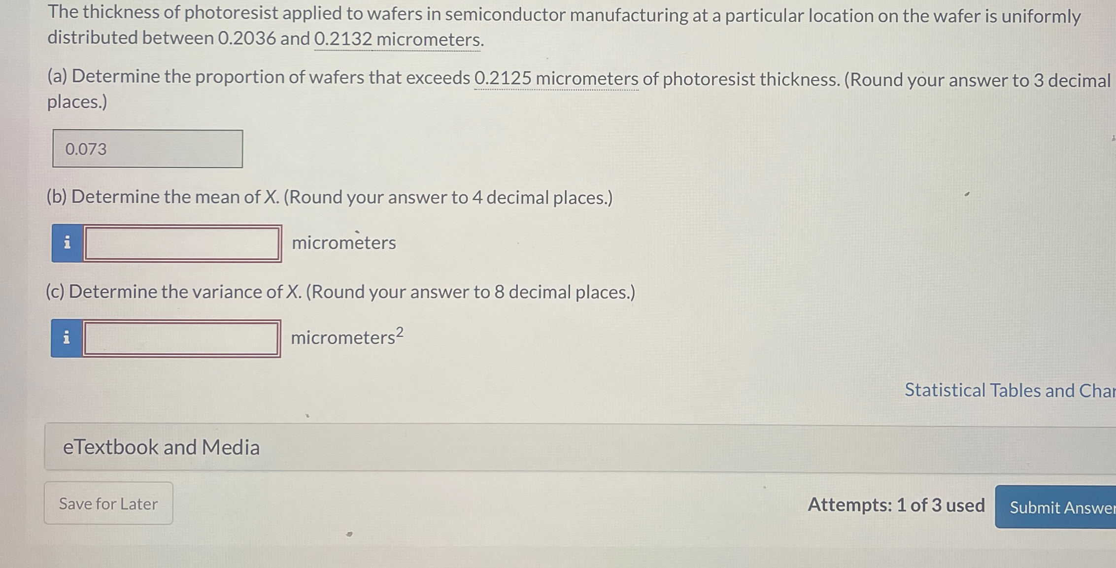 Solved The thickness of photoresist applied to wafers in | Chegg.com