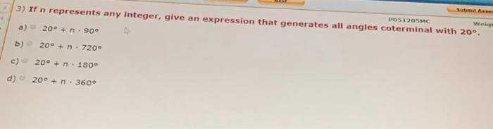 Solved 3 Submit Asses PO51205MC Weig 3) If n represents any | Chegg.com