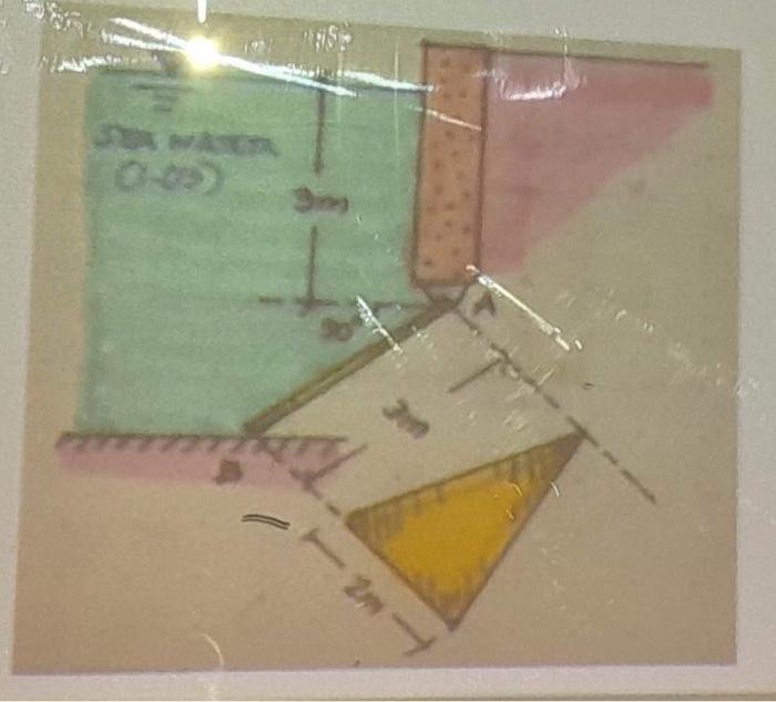 Solved A triangular gate is submerged in seawater (SG= 1.03) | Chegg.com