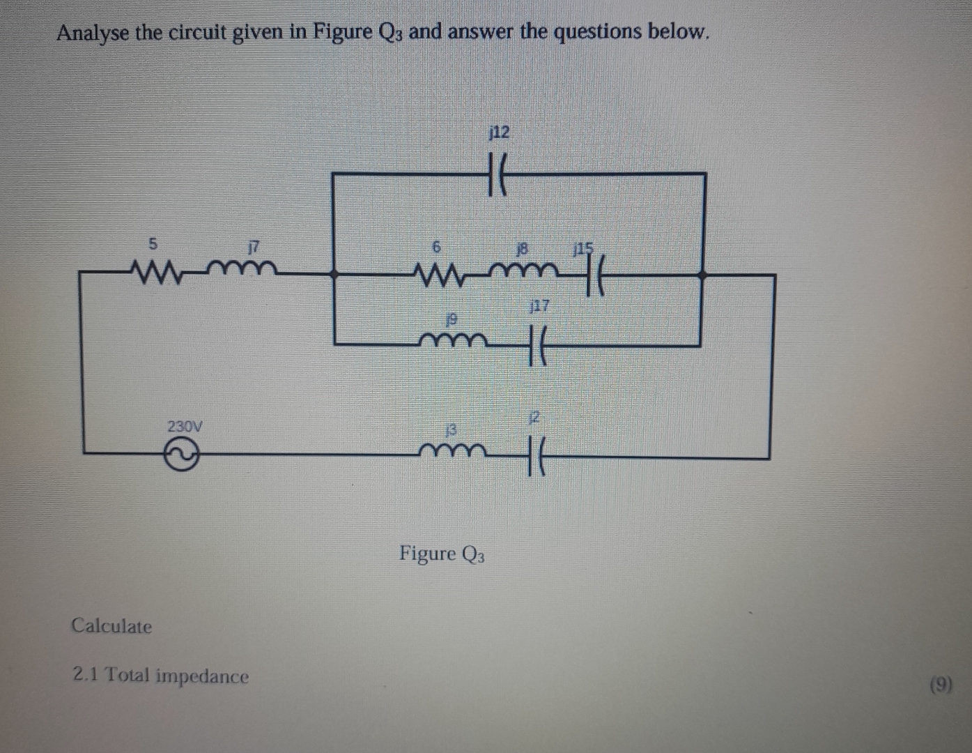 Solved Analyse the circuit given in Figure Q3 ﻿and answer | Chegg.com