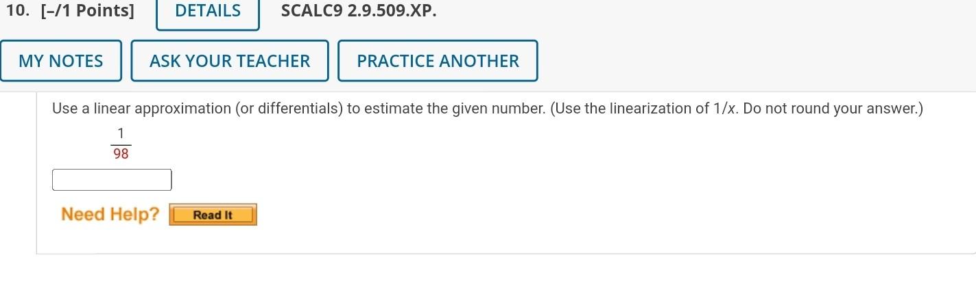 Solved Use A Linear Approximation Or Differentials To