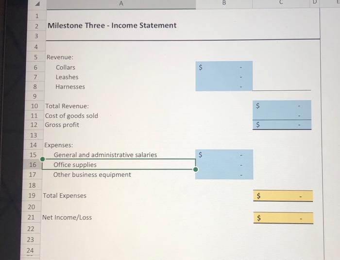 Solved ACC 202 Milestone Three: Actual Costs and Revenue | Chegg.com