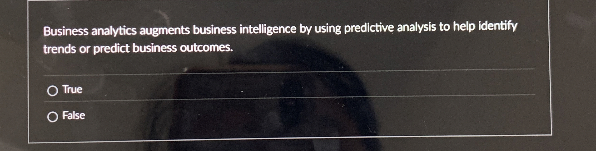 Solved Business analytics augments business intelligence by | Chegg.com