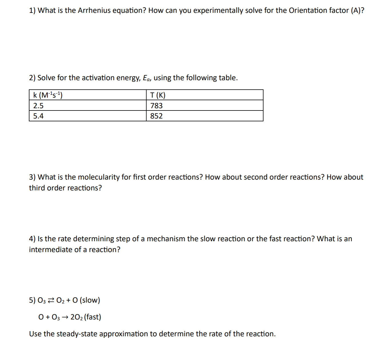 Solved What is the Arrhenius equation? How can you | Chegg.com