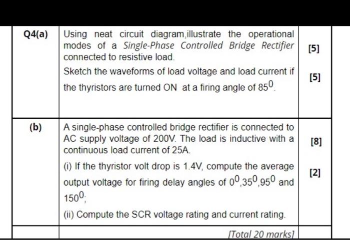 Solved Q4(a) [5] Using neat circuit diagram illustrate the | Chegg.com
