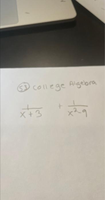 Solved x+31+x2−91 | Chegg.com