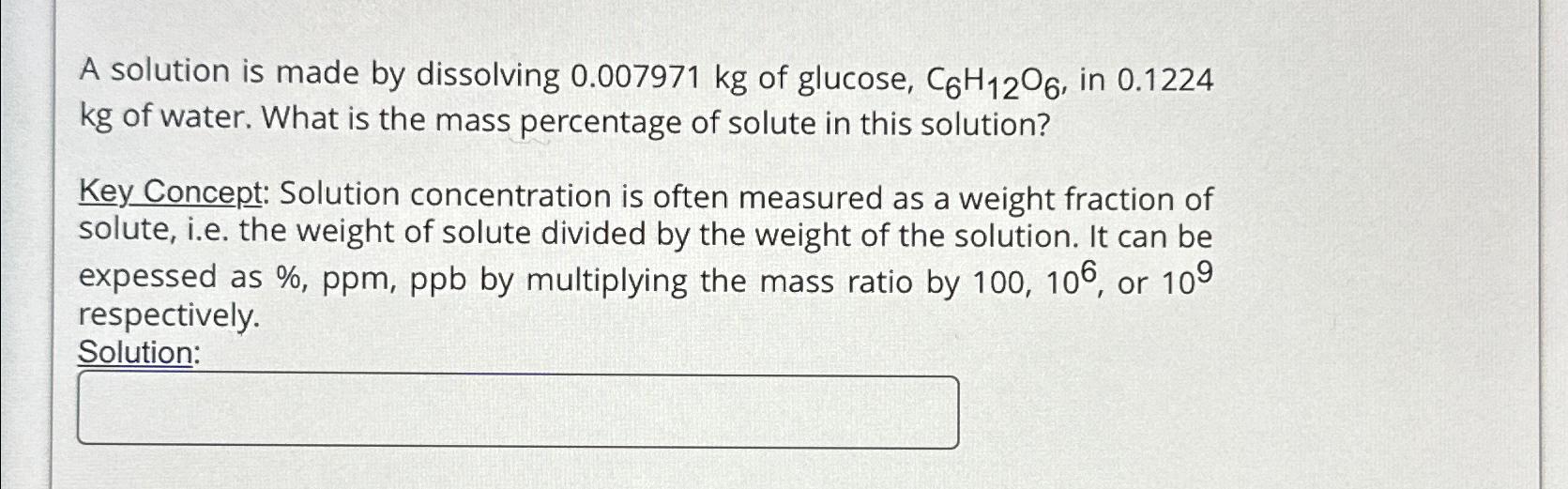 Solved A solution is made by dissolving 0.007971kg ﻿of | Chegg.com