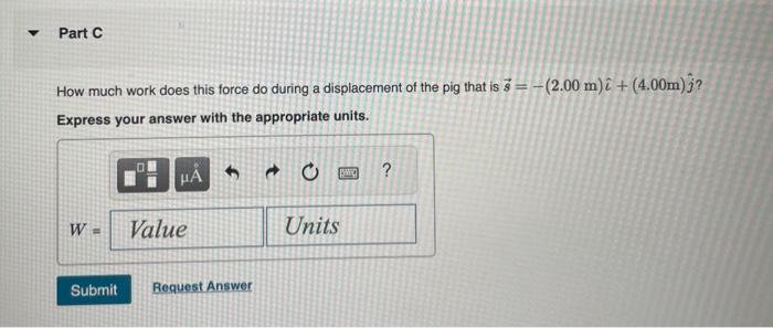 Solved On a farm, you are pushing on a stubborn pig with a | Chegg.com