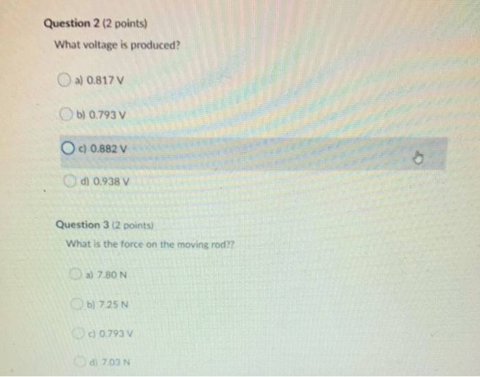Solved Motional EMF (Questions 1 - 3) Consider a slidewire | Chegg.com