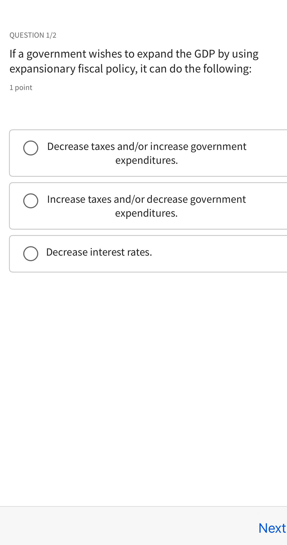 Solved QUESTION 12If a government wishes to expand the GDP | Chegg.com