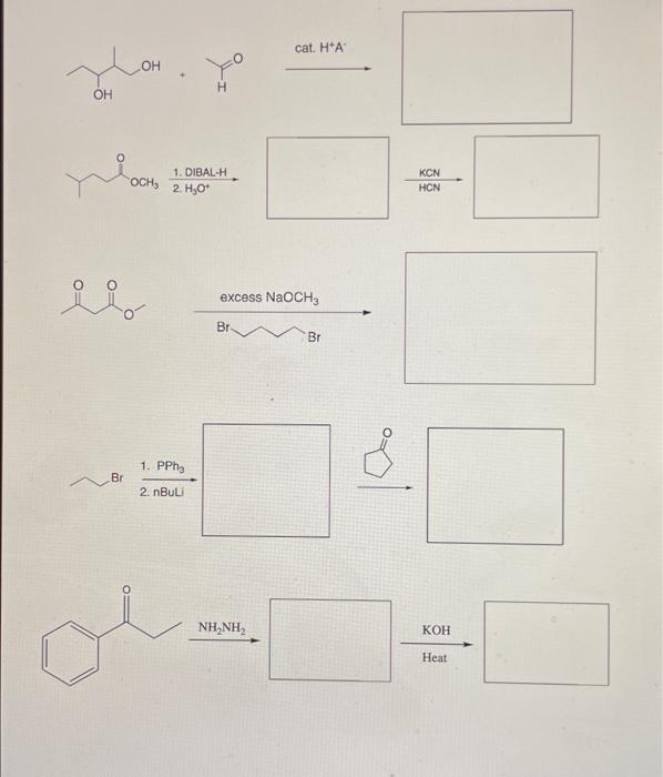 Solved 16. Provide the missing reactants, reagents, or | Chegg.com