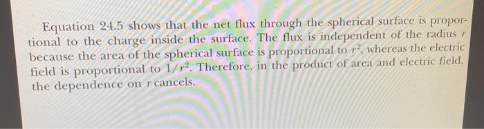 Solved What is the electric flux through a sphere that has a | Chegg.com