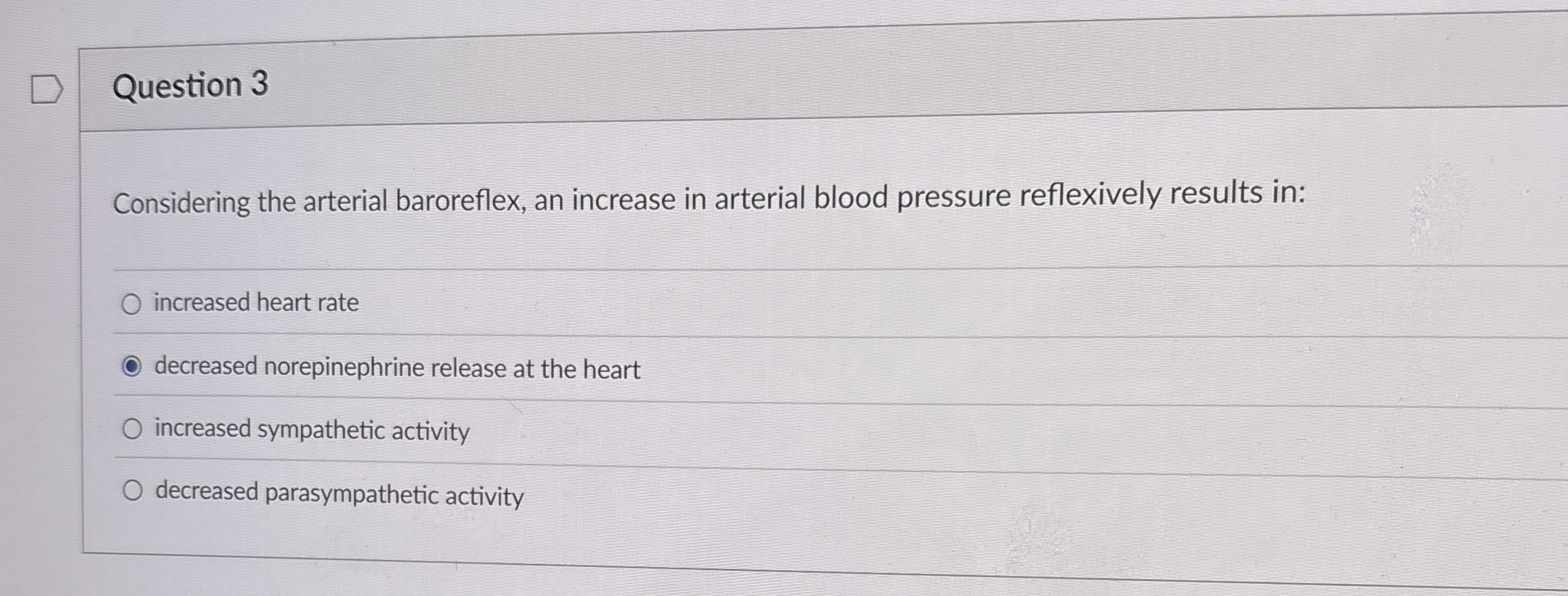 Solved Question 3Considering the arterial baroreflex, an | Chegg.com