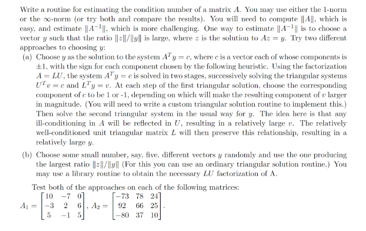 Please Do it Using Python Write a routine for | Chegg.com