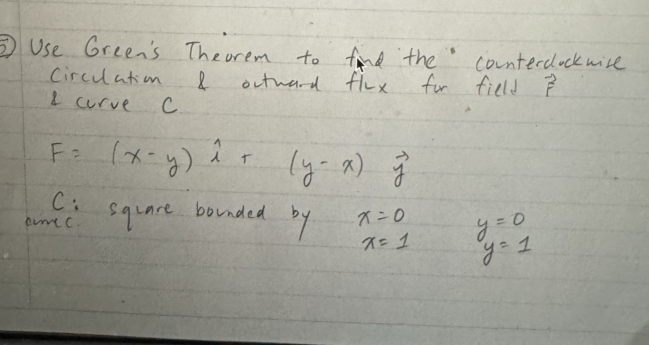 Solved Use Green's Theorem to find the "counterducknise | Chegg.com
